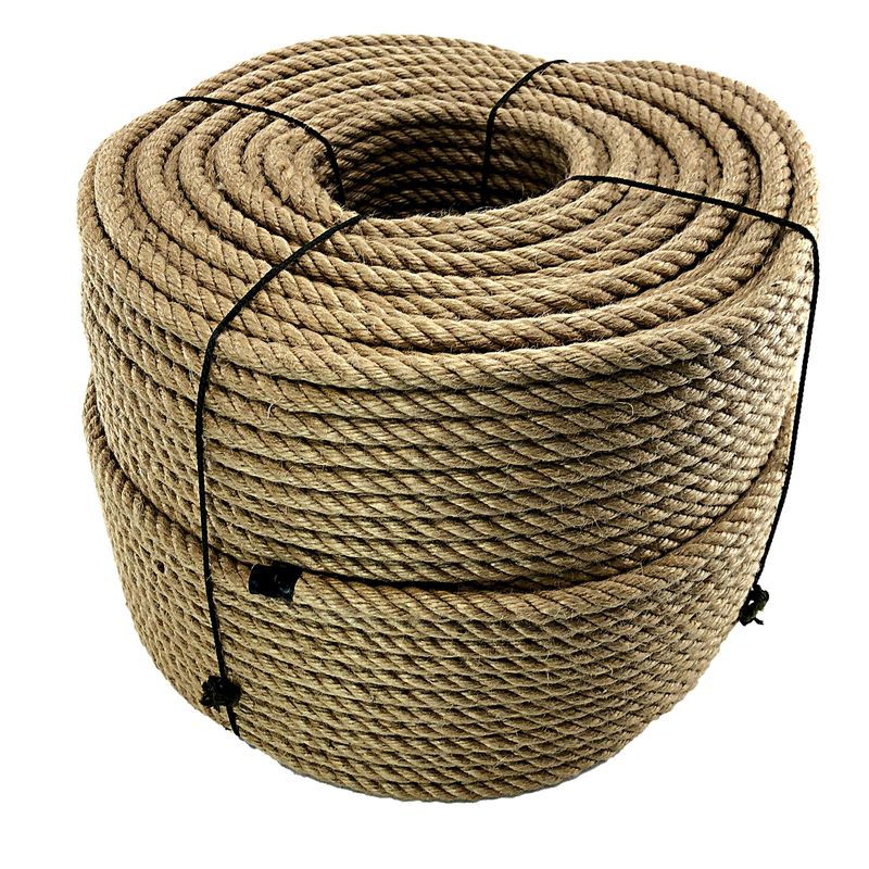 RopeServices UK 12mm Natural Jute Rope, Choose Your Length - Decking ...