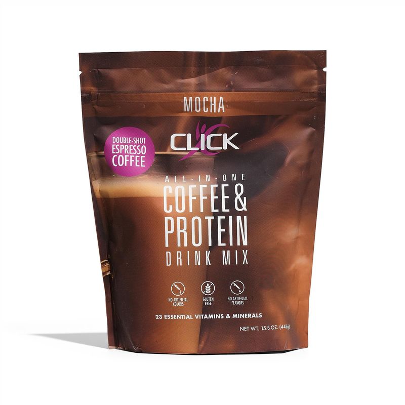 Click Coffee Protein, Protein & Real Coffee All-in-One, Meal ...