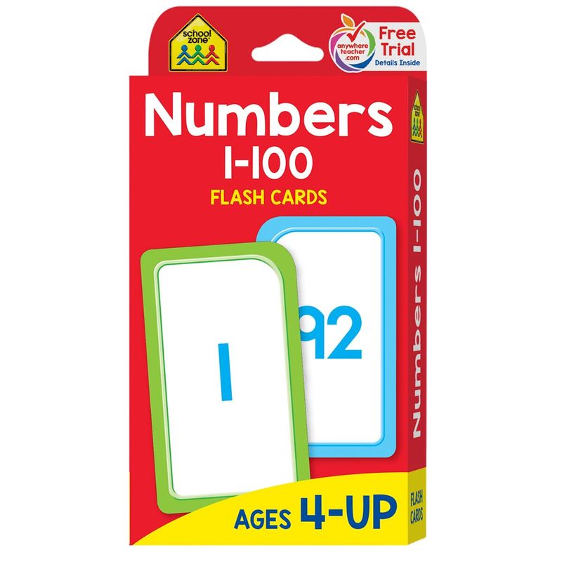 School Zone Numbers 1-100 Flash Cards - Online Marketplace - EveryMarket
