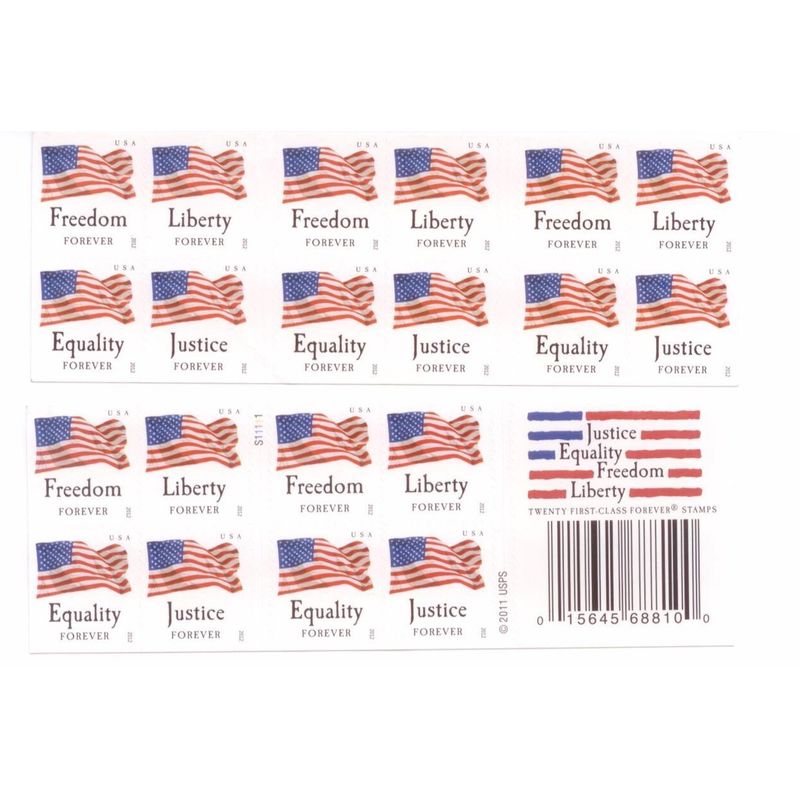 USPS Forever Stamps "Four Flags" Booklet of 20 Stamps - Online ...