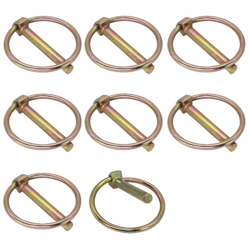 SKIR'CO (8 pcs) Zinc Plated Steel Linch Pins 7 mm, Locking Lynch Pins ...