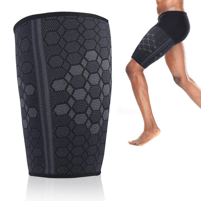 witeup Thigh Support Men, Black Leg Compression Sleeve Hamstring ...