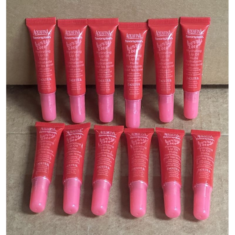 12 Pack Aquafina Hydrating Lip Oil BERRY LOCO 5ml each - Online ...