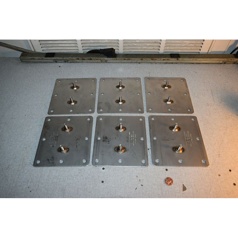 Roof Mount Solar Alpine SnowGuards Base Plate Plates Lot of 6 - EveryMarket
