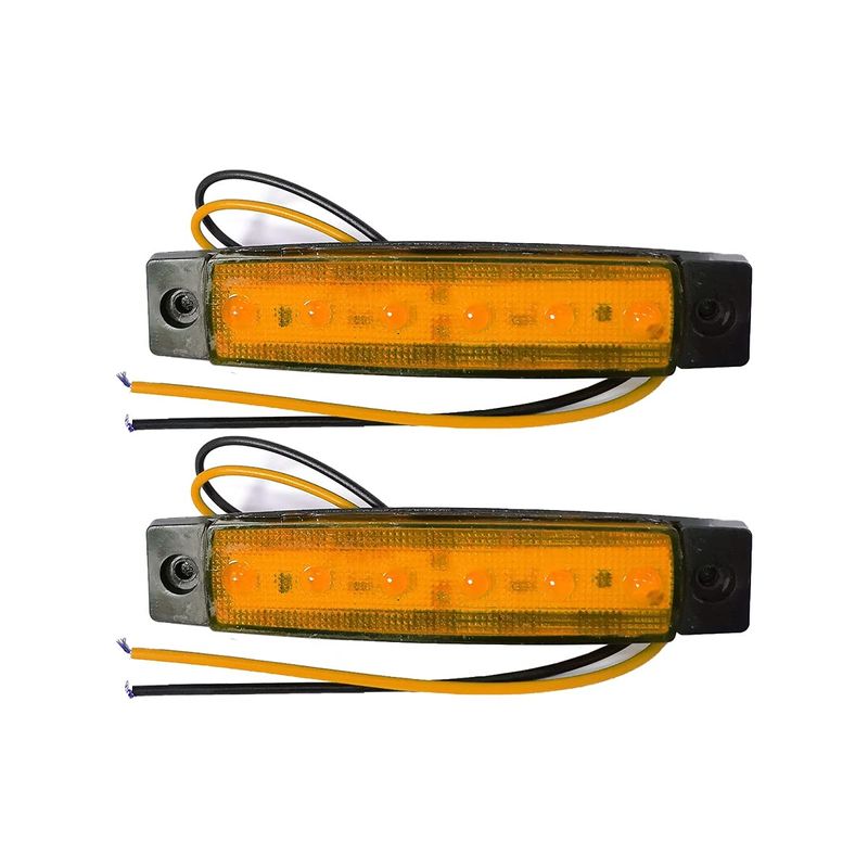 Truck LED Side Marker, Square Type, 12 V, One Side, 6 LED Side Markers ...