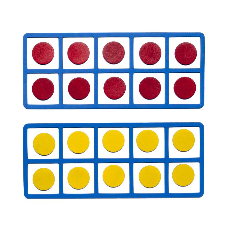 LEARNING ADVANTAGE Giant Magnetic Foam Ten Frames - 2 Frames with 20 ...
