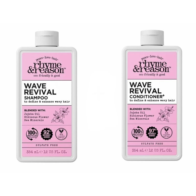 Rhyme & Reason Wave Revival Shampoo & Conditioner SET. 13 Fl. Oz. Each ...