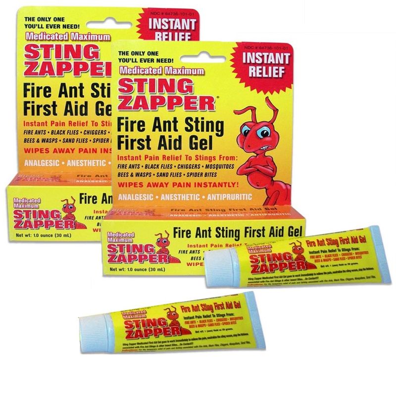 1 Fire Ant Bite Treatment Sting Zapper Gel Cream Bee Bed Bugs Mosquito ...