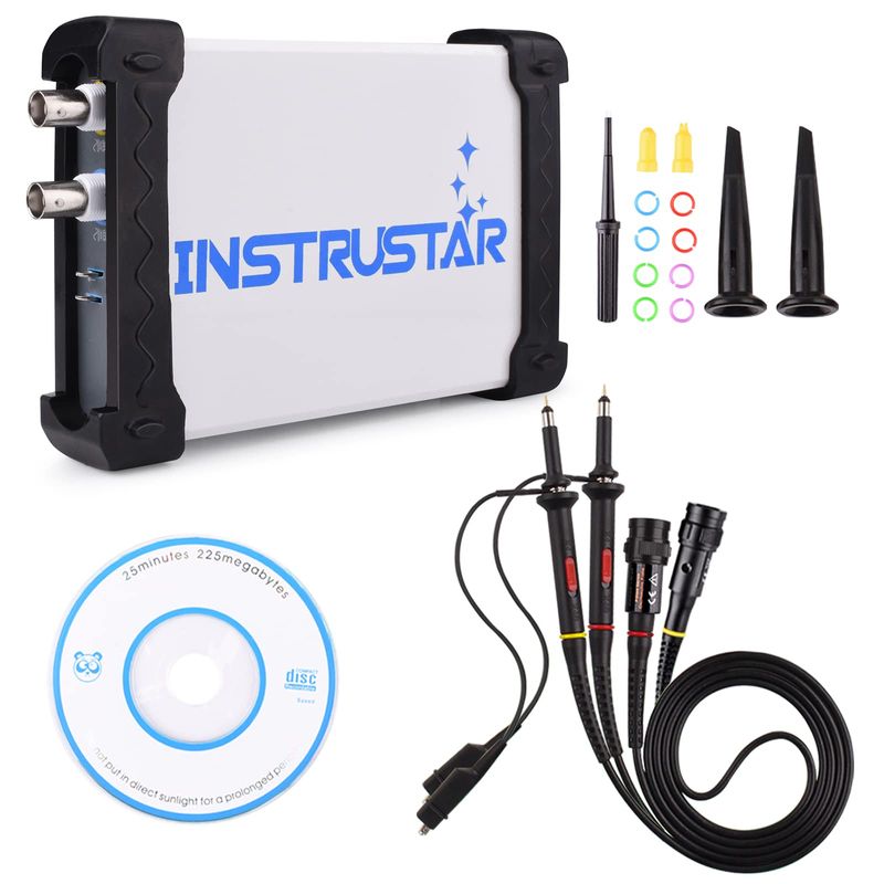 Kuman USB 2CH Dual Channel PC Base Oscilloscope 20Mhz Bandwidth S/W ...