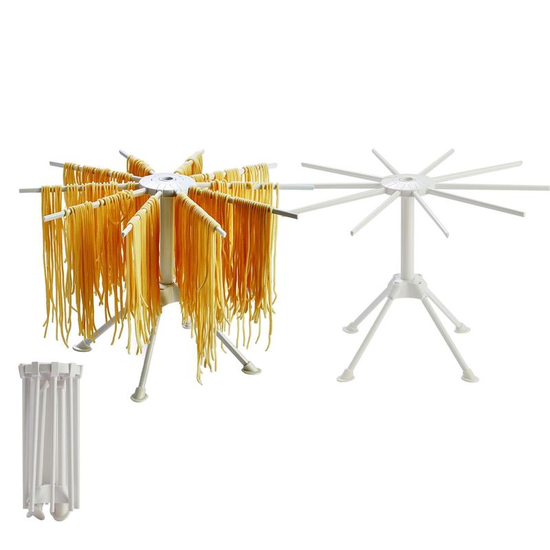 2 Pack Foldable Pasta Drying Rack, Homemade Fresh Spaghetti Stand ...