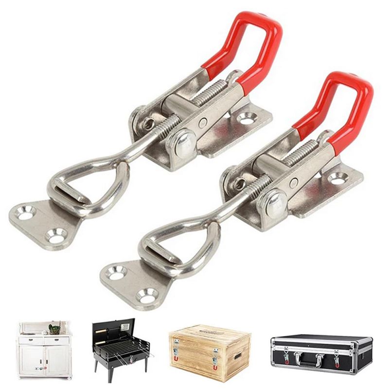 Set of 2 Stainless Steel Toggle Lever Tensioner Set with Keyhole ...