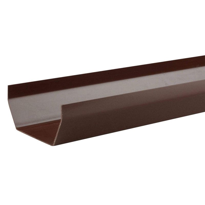 4T874 Osma Rainwater Square – PVC-U Gutter 1 metre Length Brown ...