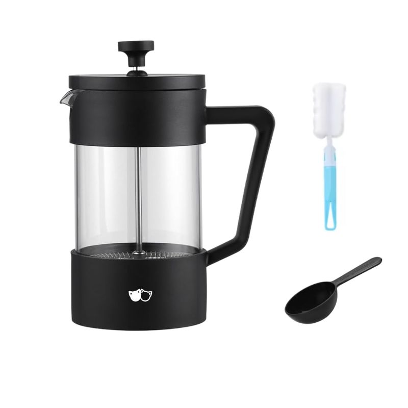 W&M French Press Coffee Maker - Cafetiere – Coffee Press - Borosilicate ...