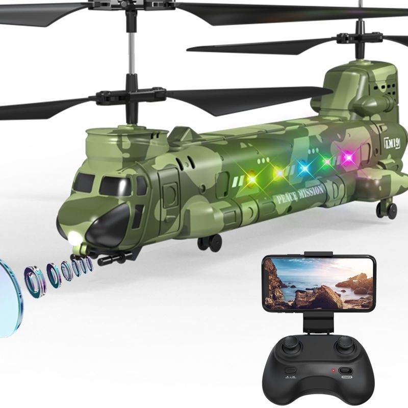 Chinook Helicopter，Military Remote Control Helicopter with Camera, Twin ...