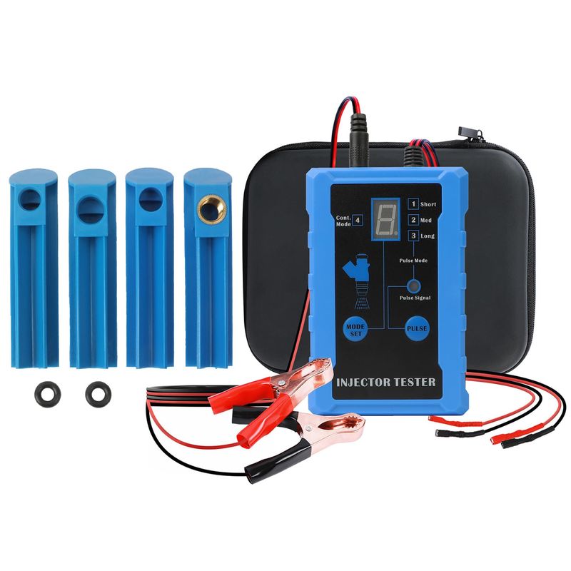 MR CARTOOL 12V Auto Injector Tester 8 Pulse Modes Fuel Injector ...