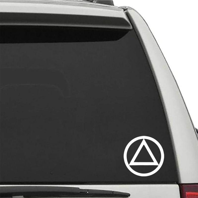 AA Alcoholics Anonymous Symbol Decal Sticker for Car Window Bumper ...