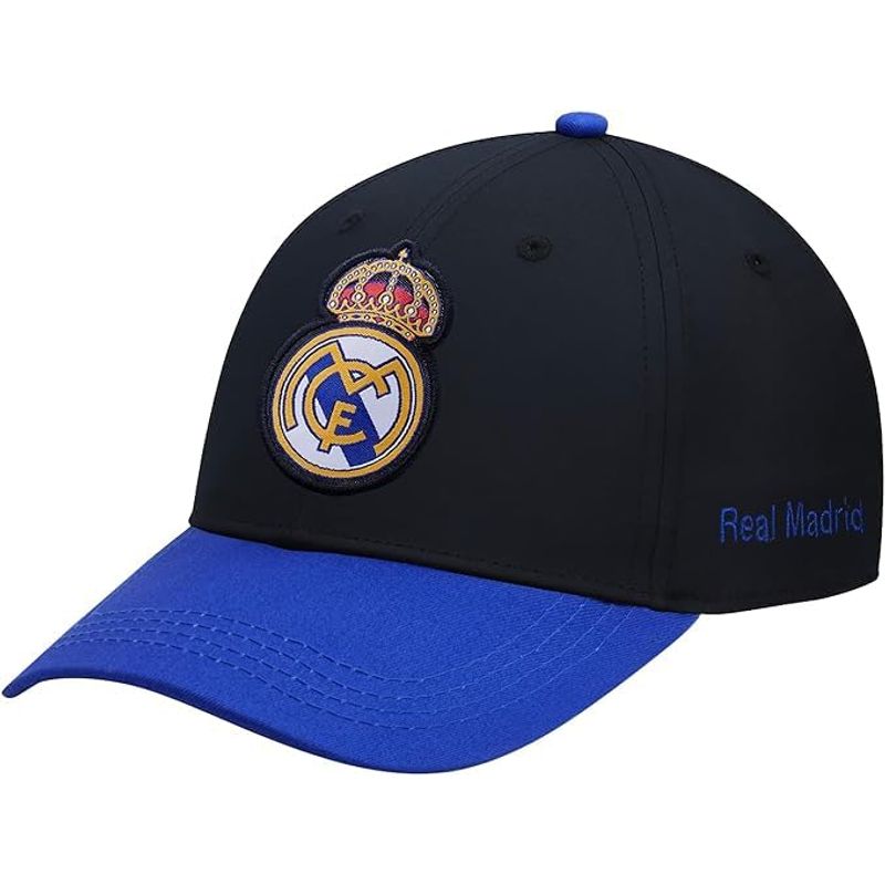2024 Compatible with Real Madrid Official Soccer Cap 2 Black with Blue ...
