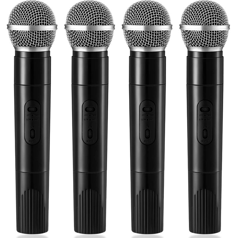 Leyndo 4 Pack Microphone Prop Toy Microphone Halloween Pretend ...