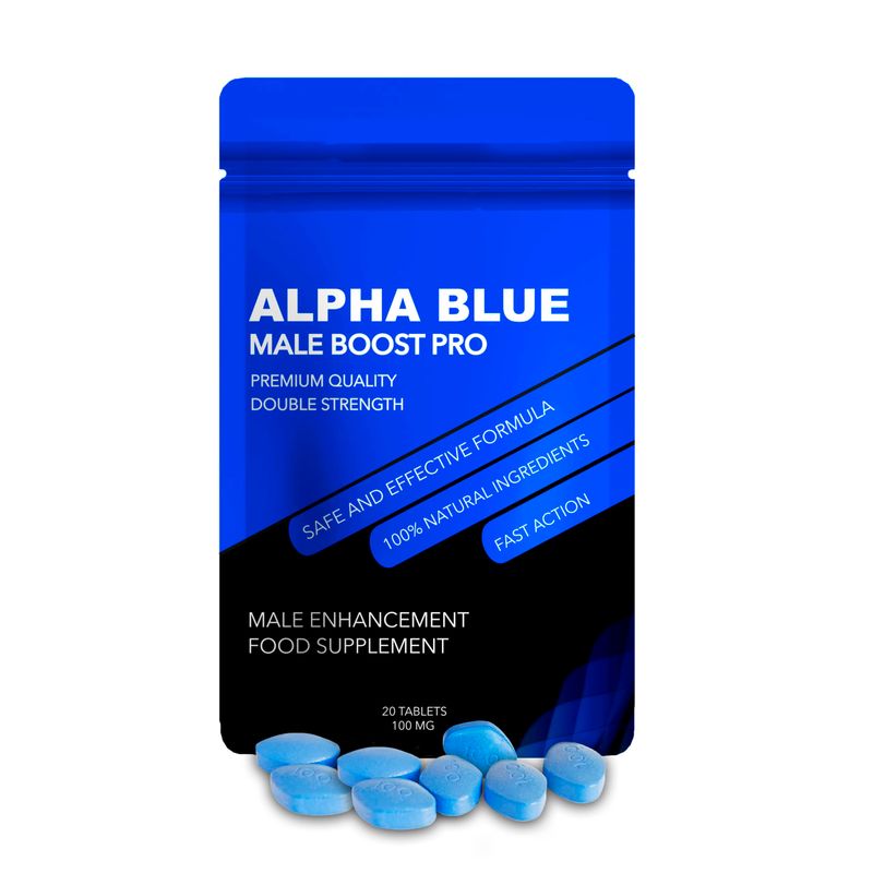 Alpha Blue Pro | 40 Tablets | 100% Herbal Food Supplement Male ...