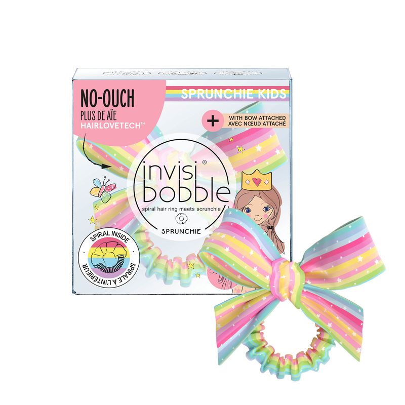 invisibobble Kids Slim Scrunchie Colourful I 1 x Hair Scrunchie Rainbow ...