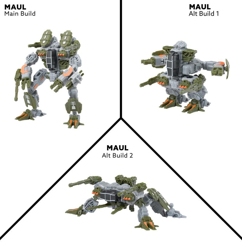 Snap Ships Forge Maul FT-12 Assault Mech - Build to Battle - No Batteries Required - Build 3 ...