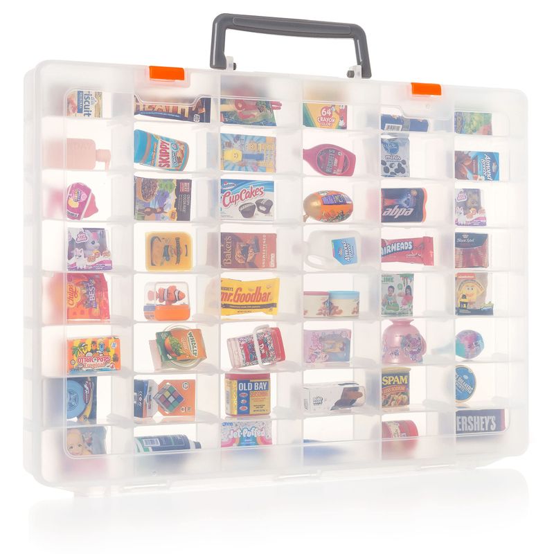 MYMOON HOME Plastic Toy Storage Case Compatible with Mini Brands ...