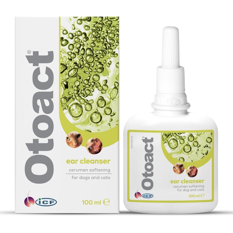 ICF | Otoact Ear Cleaner for Dogs and Cats | Gentle Ear Cleaning ...