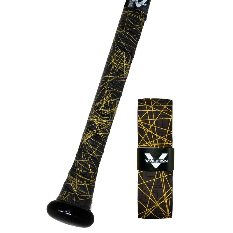 Vulcan 1.00mm Bat Grips/Gold Lazer, Black & Gold - Online Marketplace ...
