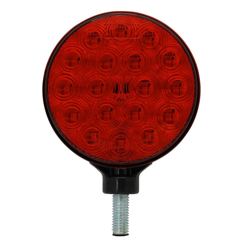 DUNTUO 4" Round Dual-Face Red and Amber Lens 12V Turn Signals Direction ...