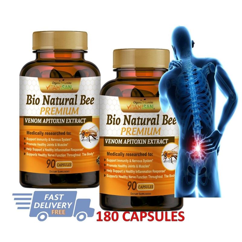 Natural bee 2 BIOBEE anti Inflamatory Arthritis support abeemed therapy 180 cap - Online ...