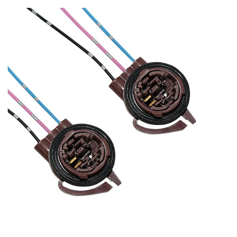 2PCS 3156 3157 Pre-Wired Harness Sockets, Car LED Bulbs Socket Adapters ...