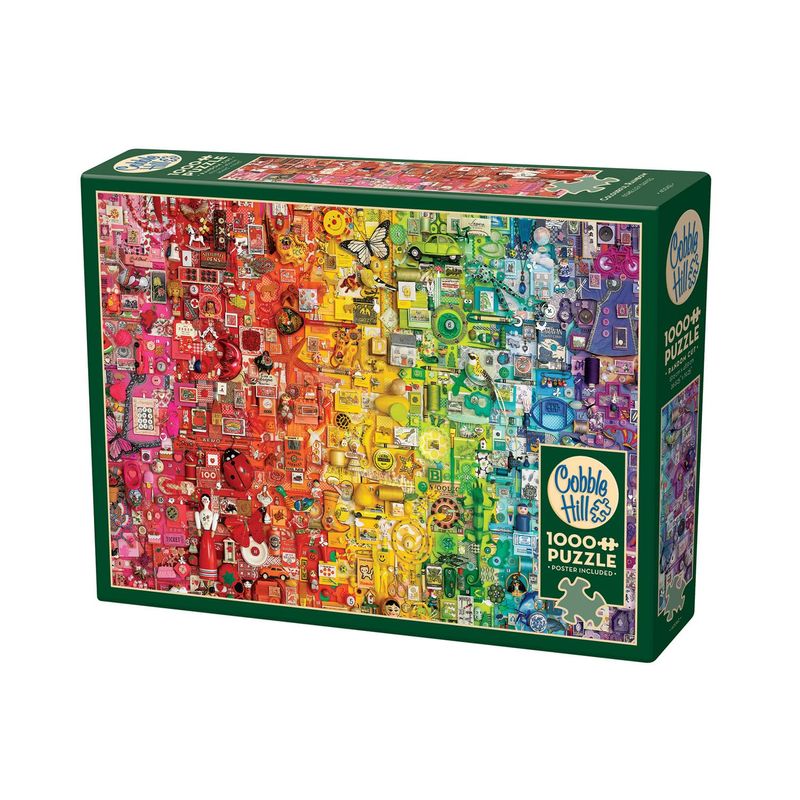 Cobble Hill 1000 Piece Puzzle - Colourful Rainbow - Sample Poster ...