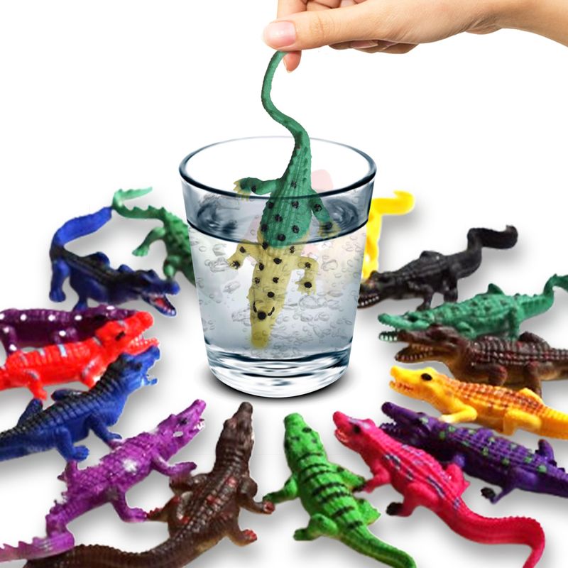 SENSORY4U Crocodile Toys 16 pcs 6 Inch Alligator Action Figure ...