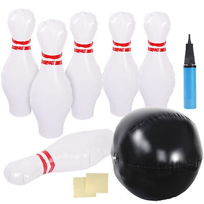 Inflatable Kids Bowling Set for Kids Fun Indoor Games Giant Yard Games ...