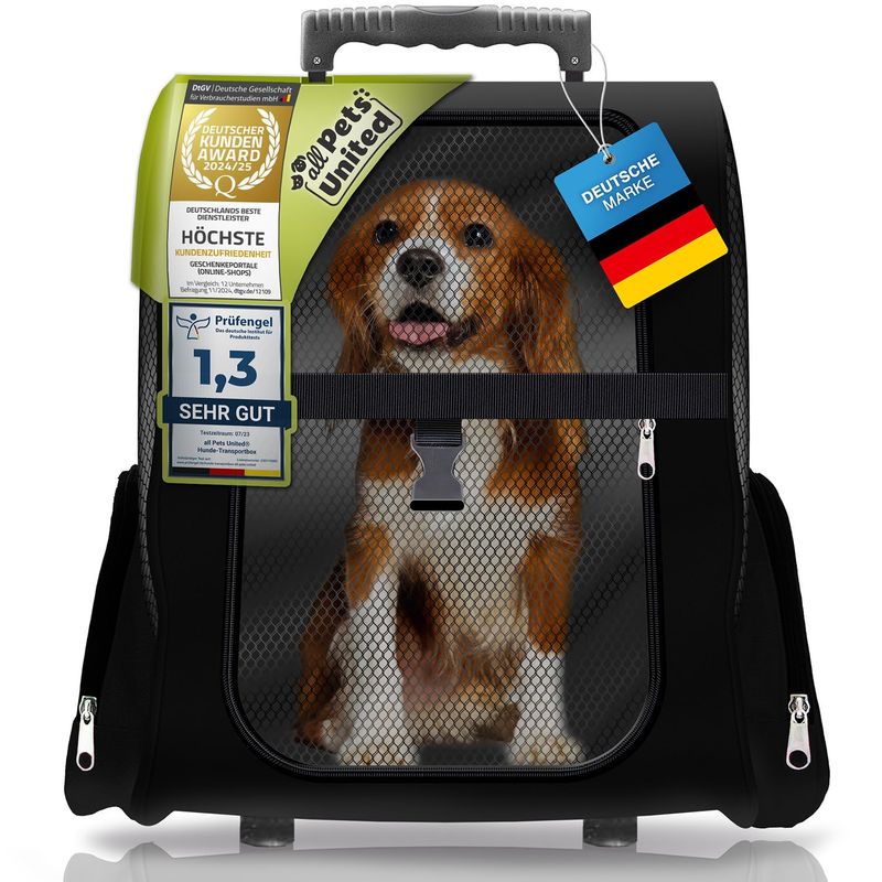 All Pets United Dog Trolley Small Animal Transport Box for Dogs and ...