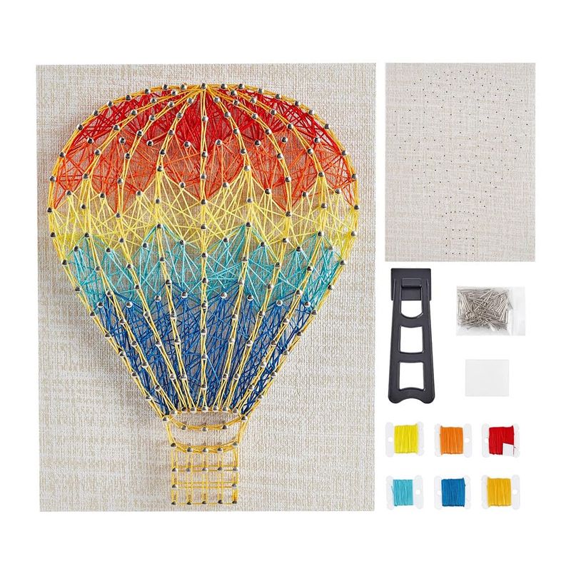 Namvo Hot Air Balloon String Art Kit for Beginners DIY Handmade Craft Supplies 3D Wall Art ...
