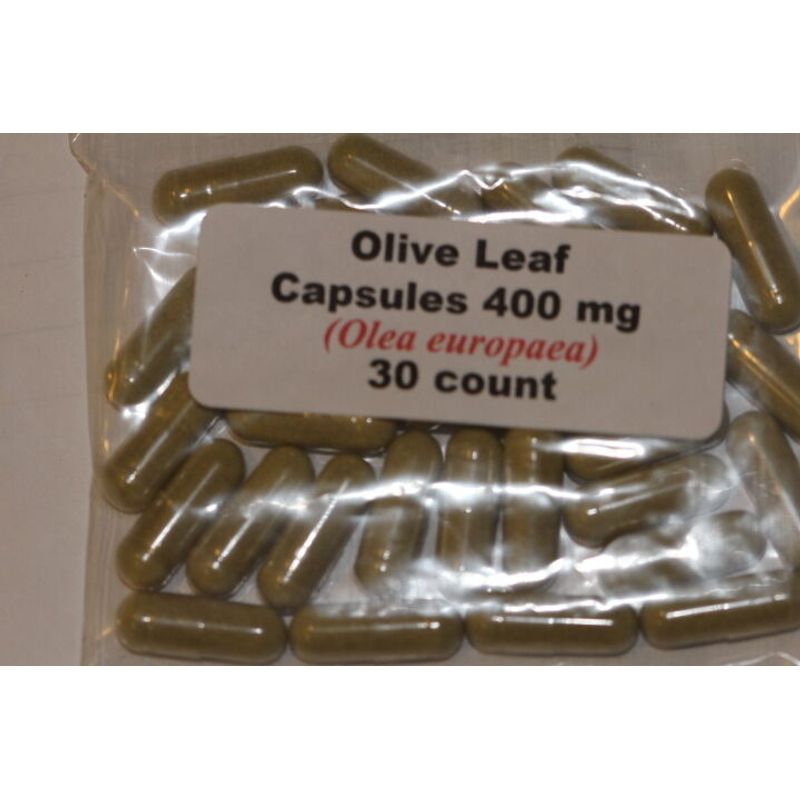 Olive Leaf Capsules (Olea europaea) 30 count 400mgeach - Online ...