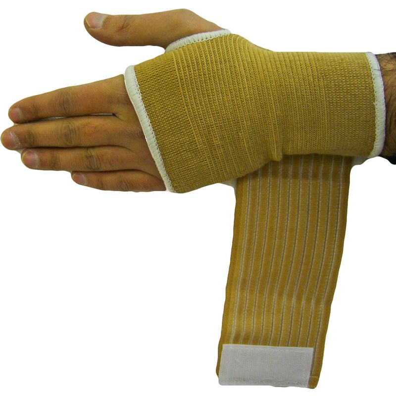 Elasticated Skin Tone Open Hand Palm Support With Adjustable Wrist Wrap ...