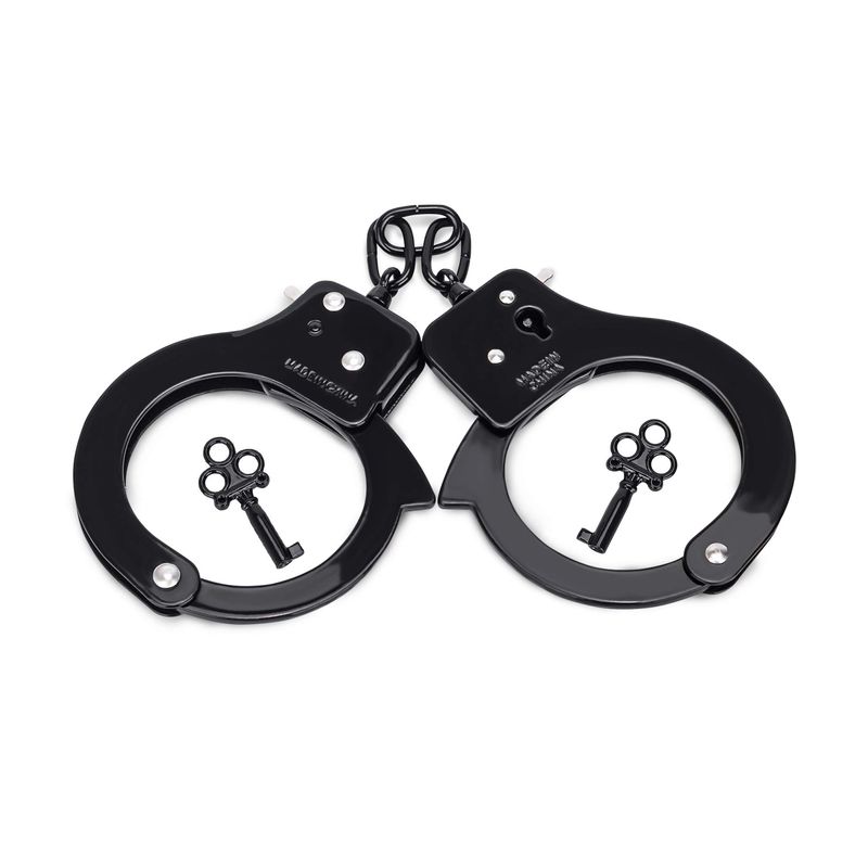 HUALIXUAN Metal Play Handcuffs, Hand Cuffs Police, Toy Handcuffs for ...
