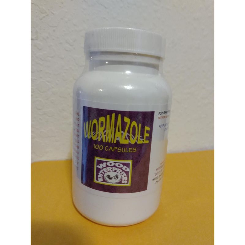 Wormazole Capsules, Dewormer for Gamefowl, Poultry, Chickens (100 ...