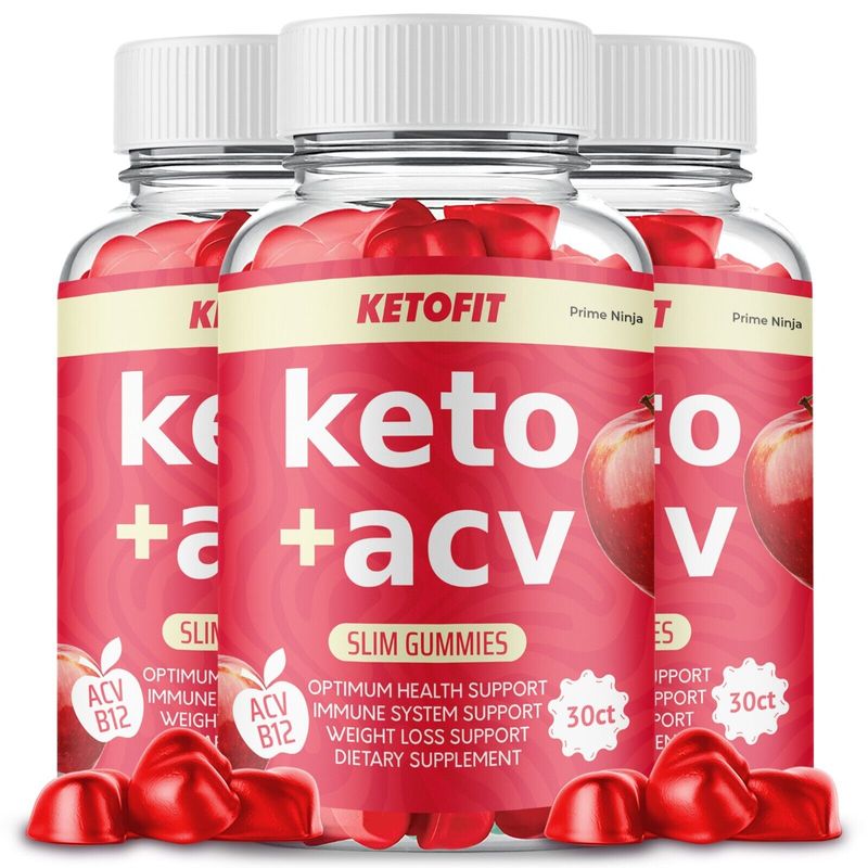 KetoFit Keto ACV Gummies, Keto Fit Max Strength ACV Gummies (3 Pack ...
