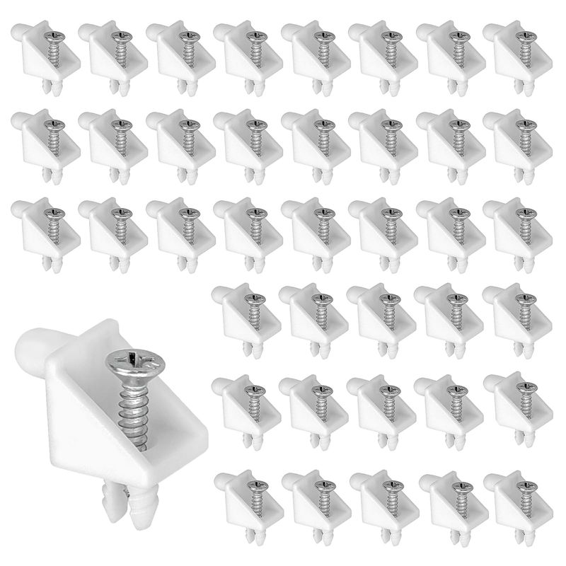 40 PCS Shelf Support Pegs, White Shelf Support Pins Match with IKEA Pax ...