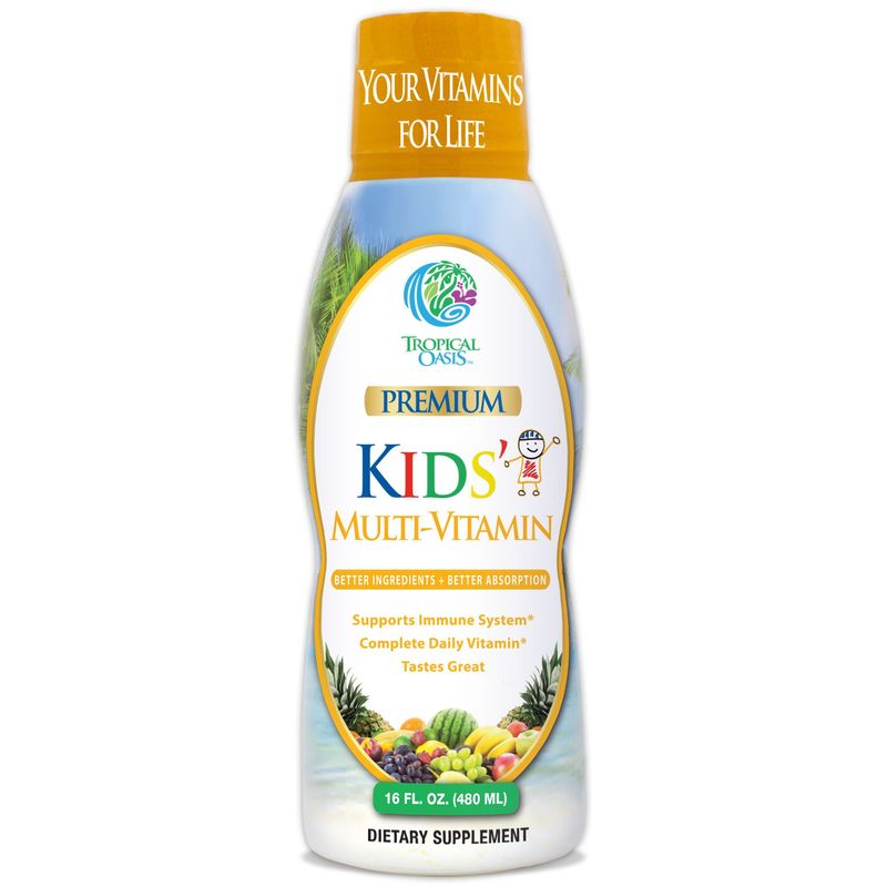 Premium Liquid Multivitamin For Kids | Sugar Free Kids Vitamins | 100% ...