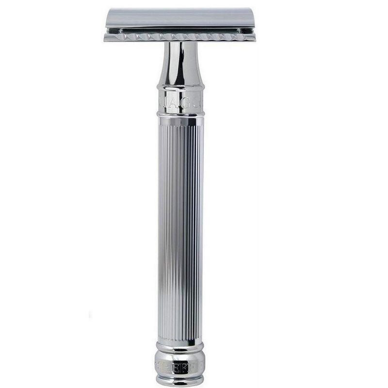 Edwin Jagger Chrome Lined Double Edge Razor - Long Handle - Online ...