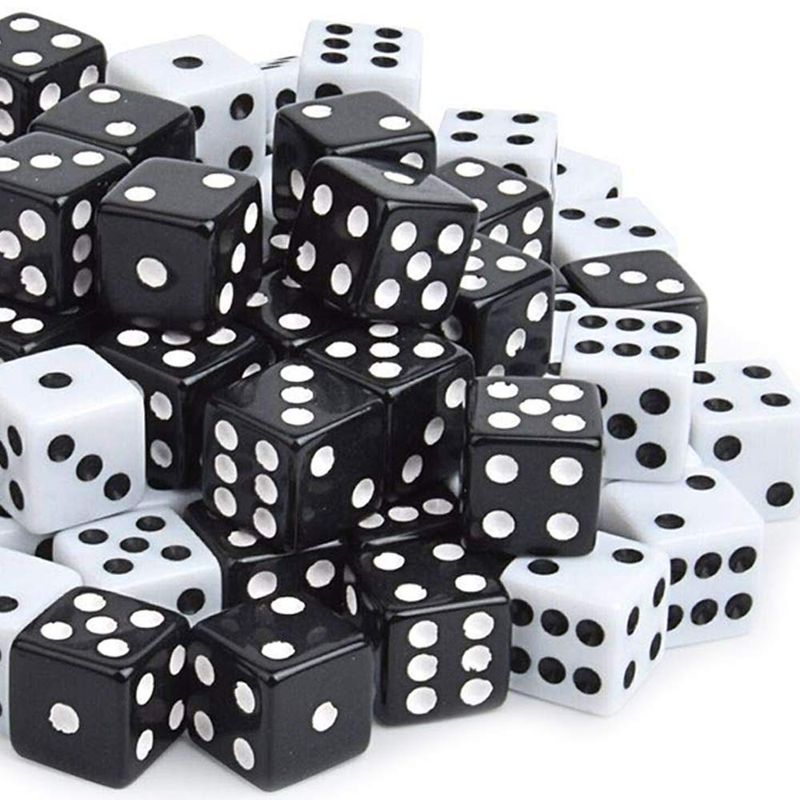 Davidsons Collection 100 Packs 16mm Standard Size Gaming Dices Sets ...