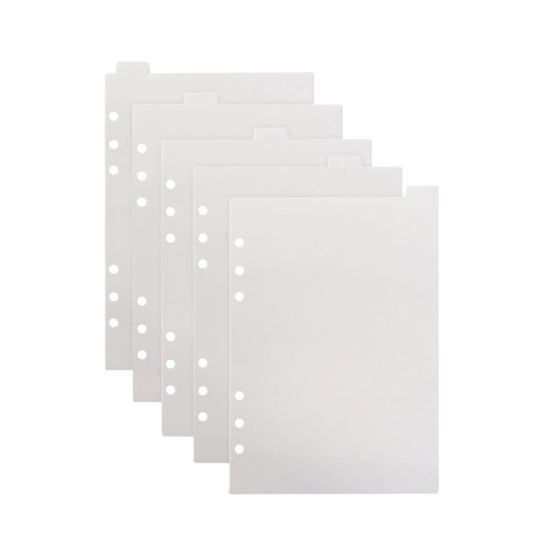 etspolt A5 Binder Divider with Tabs, Vertical Binder Divider 6 Ring ...