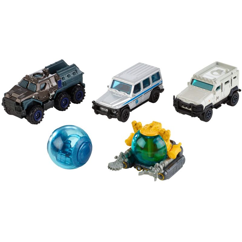 Matchbox Jurassic World 1:64 Die-cast Vehicle & Dinosaur 5-Packs, 5 ...
