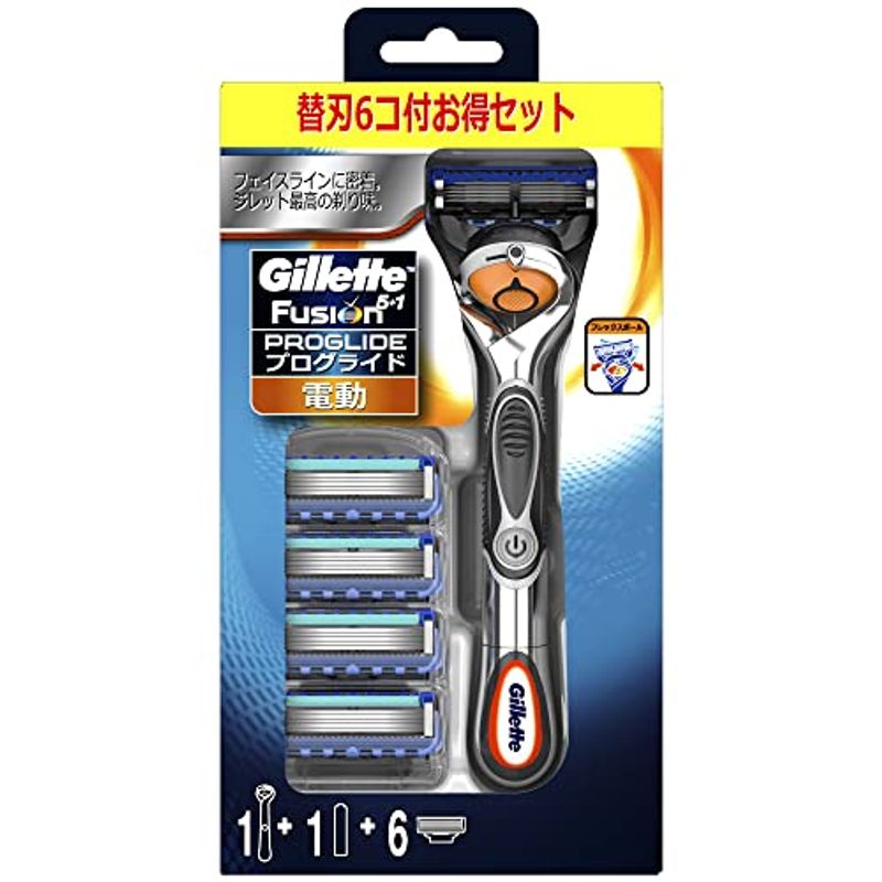 Gillette ProGlide Flex Ball Electric Type Shaving Body + 6 Replacement ...