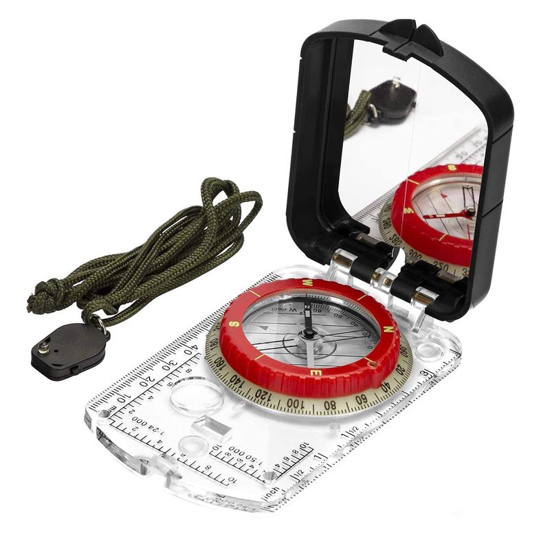 BIJIA Orienteering Map Compass -Sighting Mirror Compass with Adjustable ...