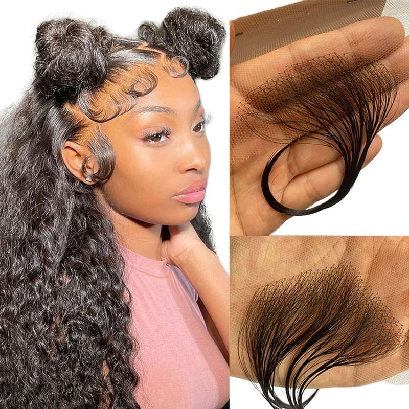 ALI V Real HD Lace Baby Hair Strips for Edges Reusable Lace Hairline ...